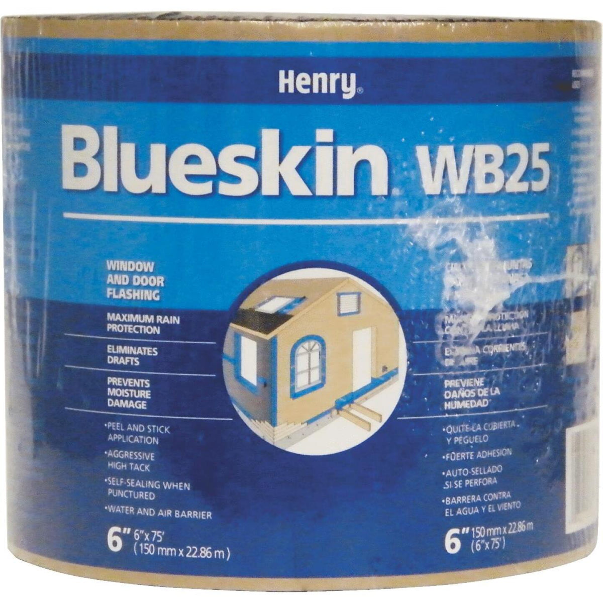 Henry Blueskin WB25 6 In. X 75 Ft. Window Wrap & Flashing Tape ...