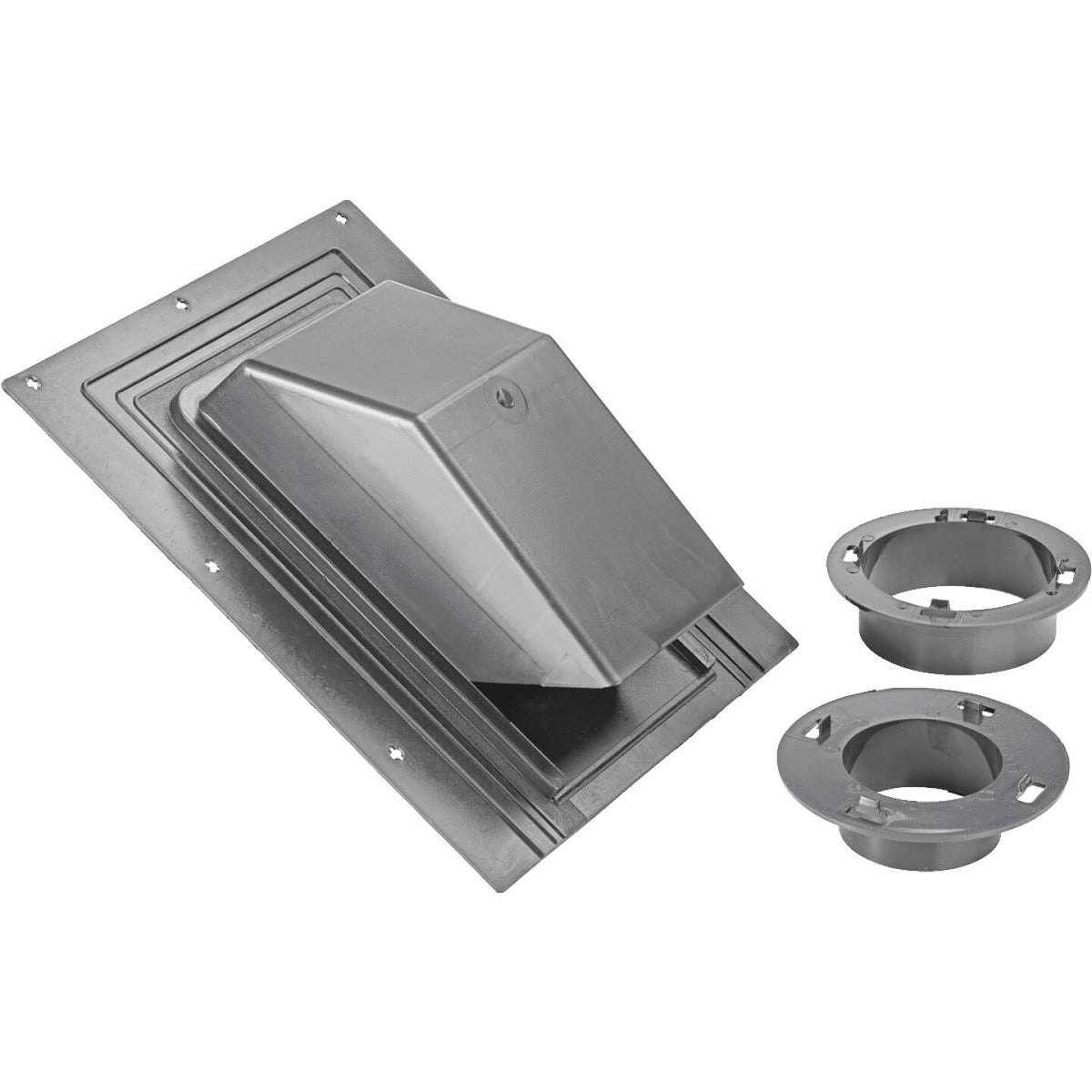 Lambro 3 In. or 4 In. Black Plastic Roof Vent Cap for Bath Exhaust Fan ...